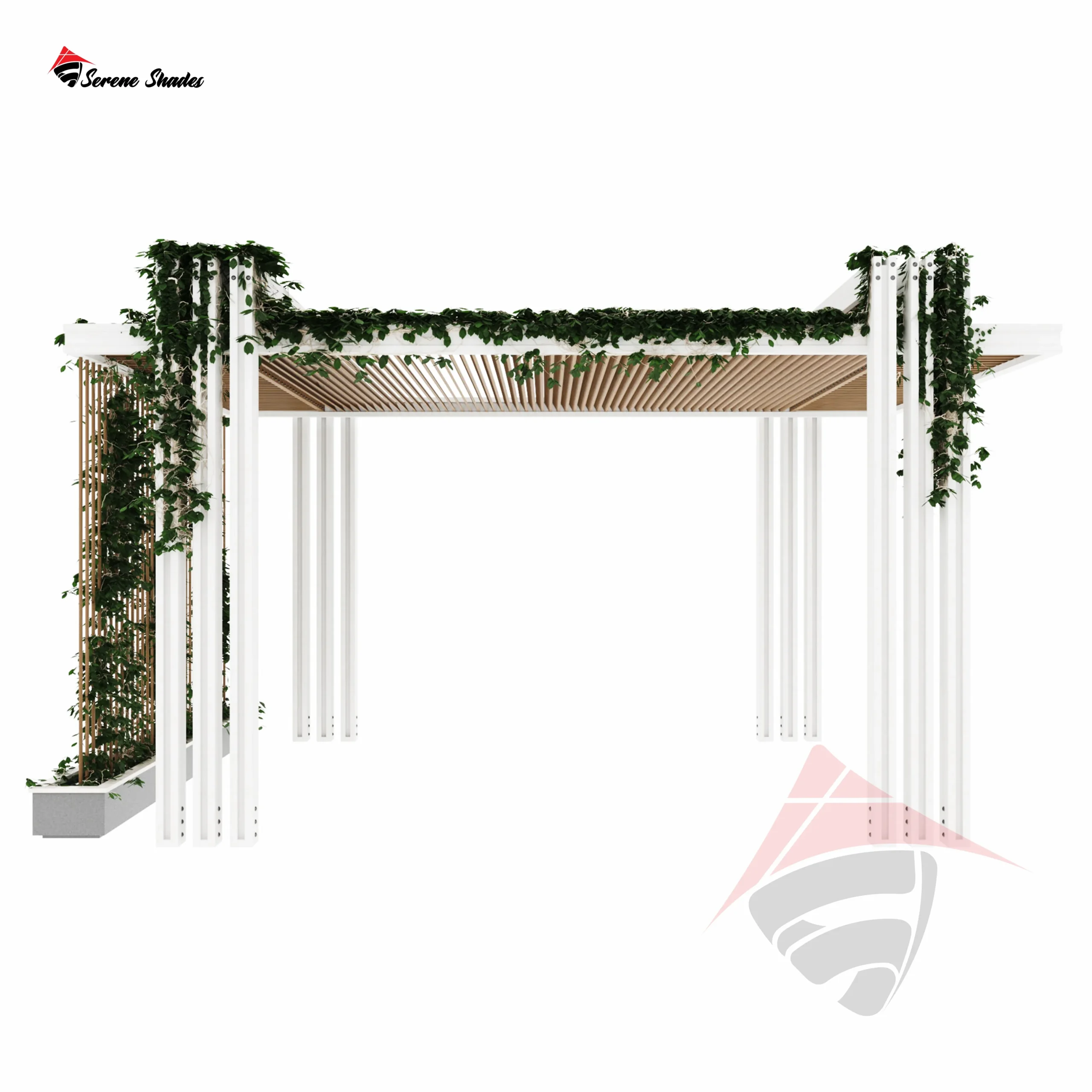 Attached Pergola Shade - Serene Shades